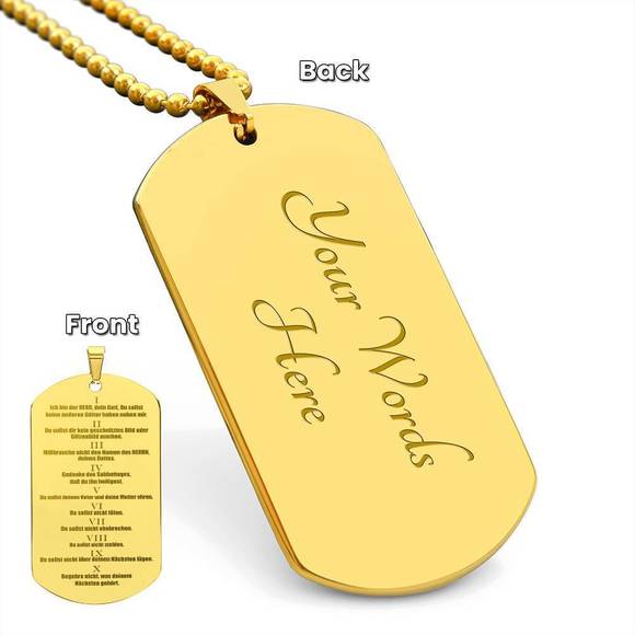 Express Your Love Gifts | Jewelry | Ten Commandments German Gebote ...